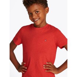 Tommy Hilfiger T-Shirt »ESSENTIAL COTTON TEE S/S« mit Logostickerei Apple Red 6 (116) 6 (116) T-Shirt von Tommy Hilfiger