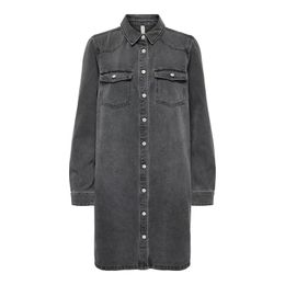Only Jeanskleid »ONLLISA L/S DNM DRESS GUA NOOS« Brusttaschen Washed Black M - N-Gr N-Gr M Kurzes Denimkleid von Only