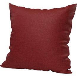 HOMING Kissenh&uuml;lle &raquo;St. Tropez&laquo; Pflegeleicht rot Polyester, Polyester
