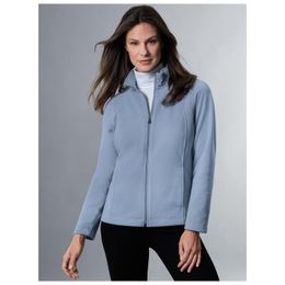 TRIGEMA Fleecejacke »Taillierte Fleecejacke« 1 Stk. tlg. pearl-blue L L Fleece-Qualität, innen und außen angeraut