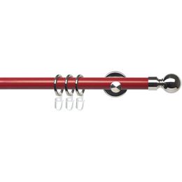 Liedeco Gardinenstange »CELEBSEVI02SG« Ø 20 mm 1 läufig-läufig Fixmaß 1-läufig im Fixmaß Ø 20 mm rot B/L: 160 cm Ø 20 mm