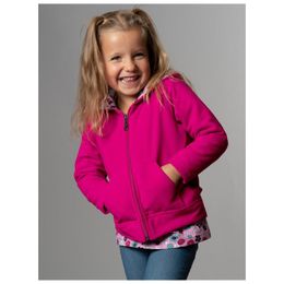 TRIGEMA Fleecejacke &raquo;Fleece-Kapuzenjacke mit praktischen Taschen&laquo; 1 Stk. tlg. magenta 116 116 Fleece-Qualit&auml;t, innen und au&szlig;en angeraut