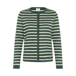 Saint Tropez Strickjacke »MilaSZ Striped Cardigan« June Brown Rice Stripe L L Cardigan von Saint Tropez mit Streifenmuster
