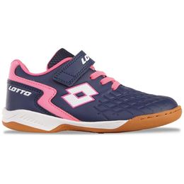 Lotto Hallenschuh - auch f&uuml;r den Hallensport NAVY-FR.PINK 30 30 Farbenfroher Hallen-Sportschuh von Lotto