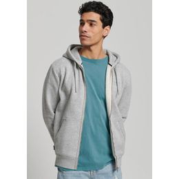 Superdry Kapuzensweatjacke »ESSENTIAL LOGO ZIP HOODIE« Athletic Grey Marl S S Hoddie mit Zipper von Superdry