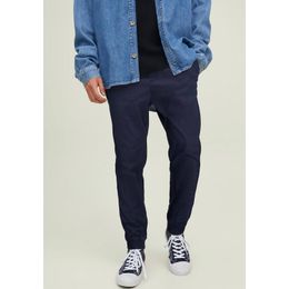 Jack & Jones JACK & JONES Schlupfhose »JPSTGORDON JJDAVE« Mit Bündchen am Bein Navy Blazer L - N-Gr N-Gr L Aus gewebtem Material, mit Taillenbund und Kordelzug