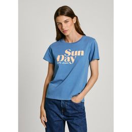 Pepe Jeans T-Shirt »EFFIE« bedruckt, Rundhals SEA BLUE XS XS T-Shirt von Pepe Jeans