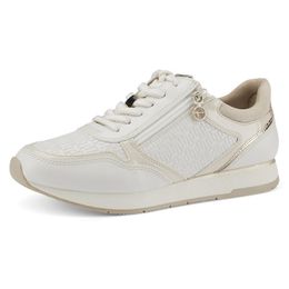 Tamaris Damen Sneaker mit herausnehmbarer Innensohle, Freizeitschuh, Halbschuh, Schn&uuml;rschuh wei&szlig; 42