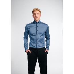 Eterna Langarmhemd »SLIM FIT« EASY IRON (bügelleicht) blaugrau 44 - Extra verlängerter Arm Extra verlängerter Arm 44 Passform laut Hersteller: Slim...