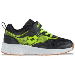Lotto Hallenschuh - für den Indoor Sport - mit nicht-färbender Sohle BLACK-LIME 27 27 Indoor Hallenschuh von Lotto für Kinder