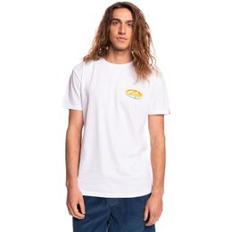 Quiksilver T-Shirt »Time Tripping« White M M Stoff: leichter Baumwoll-Jersey