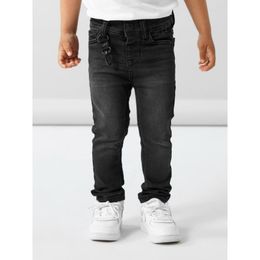 name it Slim-fit-Jeans »NMMTHEO DNMTHAYER 2689SWE KEY PANT NOOS« Black Denim 104 - N-Gr N-Gr 104 Slim-fit-Jeans mit schmalem Bein für eine moderne...