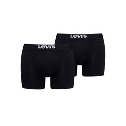 Levi's LEVI'S Boxershorts »LEVIS MEN SLD BASC BOXER BRIEF ORG CO 2P« Packung, 2er Pack, mit breitem Logobund black L L Herrenunterhose von Levi's