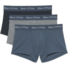 Marc O'Polo MARC O'POLO Trunk »Essentials« 3er Pack, mit Logo-Bund dark navy L L Herren-Boxershort im Mehrfachpack von Marc O'Polo