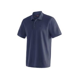 Maier Sports Funktionsshirt »Ulrich«, Herren Poloshirt, kurzarm Freizeit-Shirt mit Hemdkragen, Reg. Fit blau M M Bequemes Poloshirt mit Rippkragen...