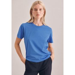 Seidensticker T-Shirt &raquo;Schwarze Rose&laquo; 1/2 Rundhals Uni hellblau S S Passform: Regular