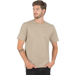 TRIGEMA T-Shirt »T-Shirt DELUXE Baumwolle« 1 Stk. tlg. sand M M DELUXE-Single-Jersey