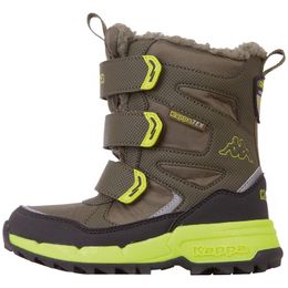 Kappa Winterboots - wasserfest, windabweisend & atmungsaktiv army-lime 28 28 Robuster Kinder Winterstiefel von Kappa