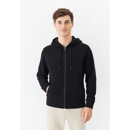 Jack & Jones JACK & JONES Kapuzensweatjacke »JJECHARGE Hoodie mit Rippbündchen und praktischen Taschen« unifarben, modisch, loose fit, Baumwollmischung, Kapuze...