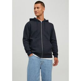 Jack & Jones JACK & JONES Kapuzensweatjacke »JJESTAR Basic Hoodie, Eingrifftaschen und angenehmem Materialmix« Kapuze, regular fit, Baumwollmischung schwarz S S...