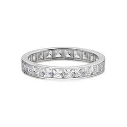 Bruno Banani Fingerring »Schmuck Geschenk Silber 925 Damenring Memoire« mit Zirkonia (synth.) silberfarben-kristallweiß 59 Edler Eternity Ring von...