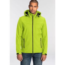 Icepeak Softshelljacke »BRIMFIELD« 1 Stk. tlg. mit Kapuze mit dezenten Logoschriftzügen light green 50 50 H Softshelljacke BRIMFIELD von Icepeak