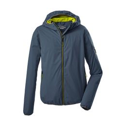 Killtec Softshelljacke »Trin MN SOFTSHELL JCKT« Leichte, wasserabweisende Softshelljacke mit abnehmbarer Kapuze stahlblau XXL XXL wasserabweisend u...