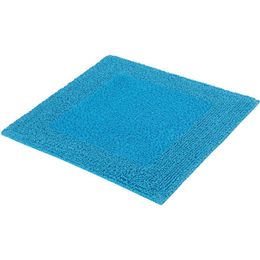 Kleine Wolke Badematte »Cotone« Höhe 17 mm beidseitig nutzbar fußbodenheizungsgeeignet Badteppich, Uni Farben, reine Baumwolle, waschbar türkis...
