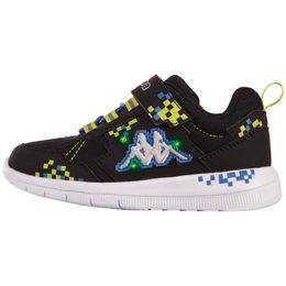 Kappa Sneaker mit leuchtenden LED-Elementen und reflektierenden Details black-blue 27 27 Kinder Sneaker von Kappa