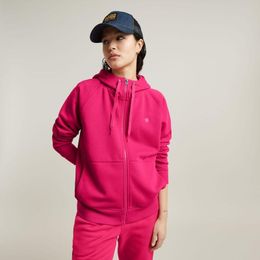 G-Star Raw G-STAR Kapuzensweatjacke »Premium core 2.1 hdd zip thru« mit tonaler Logostickerei pink peacock L L Sweatjacke von G-STAR