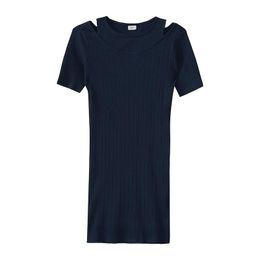 s.Oliver JUNIOR 2-in-1-Kleid Ohne Taschen kniefrei, aus Rippware navy 140 - N-Gr N-Gr 140 Slim-Fit-Kleid von s.Oliver Junior