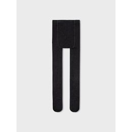 name it Strickstrumpfhose Black 134 (140) Rippstrick-Strumpfhose von name it