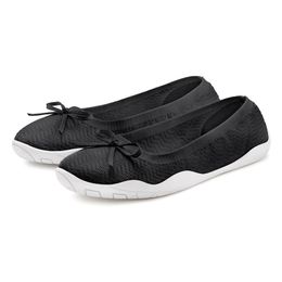 Lascana Sneaker Ballerinas Slipper, Halbschuh, ultraleicht zum Reinschlüpfen VEGAN schwarz 36 36 Textilschuhe, Stoffschuhe mit ultraleichter, sehr...