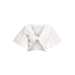 Roxy Crop-Top &raquo;Long Escape&laquo; wei&szlig; S S Stoff: Leichter Baumwollstoff