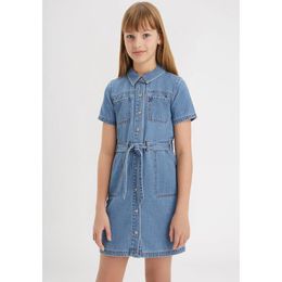 Levi's&reg; kids LEVI'S KIDS Jeanskleid &raquo;LVG ORGANIC UTILITY DRESS&laquo; Brusttaschen Eingrifftaschen for GIRLS vibe check 12 (152) - N-Gr N-Gr 12 (152) Kleid von...