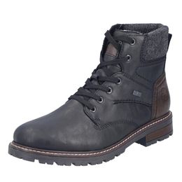 Rieker Winterstiefelette mit Schaftpolsterung schwarz-grau 45 45 Mit wasserabweisender TEX-Membran
