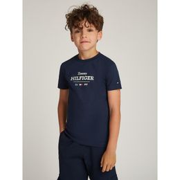 Tommy Hilfiger T-Shirt »MONOTYPE 1985 REG TEE SS«, mit Logoschriftzug Dark Night Navy 6 (116) 6 (116) T-Shirt von Tommy Hilfiger