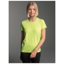 TRIGEMA T-Shirt »Sportshirt in Melange-Optik« 1 Stk. tlg. lemon M M Melange-Farben: 90% Polyester, 10% Elasthan