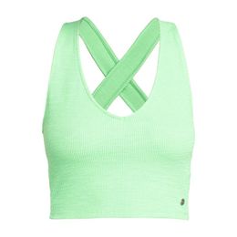 Roxy Shirttop &raquo;Please Come Back&laquo; Zephyr Green M M Material: Rippstrick-Stoff mit Waschung aus...