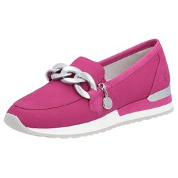 Remonte Slipper »ELLE-Collection« Loafer, Schlupfschuh mit trendiger Zierkette fuchsia 42 42 Schöner Slipper mit seitlichem Gummizug für leichtes...