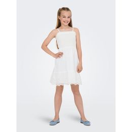 KIDS Only Trägerkleid »KOGLOU LIFE EMB SMOCK DRESS WVN« Cloud Dancer 146 - N-Gr N-Gr 146 Kleid in Midilänge von KIDS Only für Mädchen