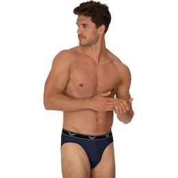 TRIGEMA Slip »Sportslip im Doppelpack« 2 Stk. tlg. navy M M 95 % Baumwolle, Ringgarn supergekämmt, 5 % Elastan