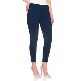 STOOKER WOMEN 5-Pocket-Hose »Madrid Bengalin Slim Fit« Slim Fit Casual Clean Wash Bengalinqualität Bügelfrei, für Damen blue marine 36 - Länge 28...