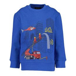 Blue Seven Sweatshirt »Jungen Sweatshirt« 1 Stk. tlg. 533 - OCEAN 122 122 Sweatshirt mit coolem Fahrzeug Druck für Jungen