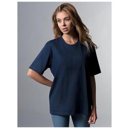 TRIGEMA T-Shirt »Heavy Oversized T-Shirt mit 3D-Motiv« 1 Stk. tlg. night-blue S S HEAVY -Single-Jersey