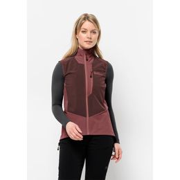 Jack Wolfskin Softshellweste »ALPSPITZE VEST W« dark-maroon XS (34) XS (34) Softshellweste