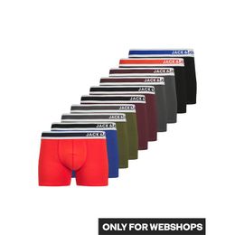 Jack & Jones JACK & JONES Trunk »JACJIMMY SOLID TRUNKS 10 PACK« Packung, 10 Stk. tlg. Aurora Red Pack M M Elastische Boxershorts von Jack & Jones