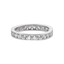 Bruno Banani Fingerring »Schmuck Geschenk Silber 925 Damenring Memoire« mit Zirkonia (synth.) silberfarben-kristallweiß 59 Edler Eternity Ring von...