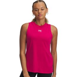 Under Armour Trainingstop »UA RIVAL MUSCLE TANK« 1 Stk. tlg. Shaded Fuchsia / / White XL XL Trainingstop von Under Armour