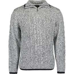 Blue Seven Strickpullover »Herren Troyer Pullover« 1 Stk. tlg. 010 - OFFWHITE L L Trendiger Herren Troyer